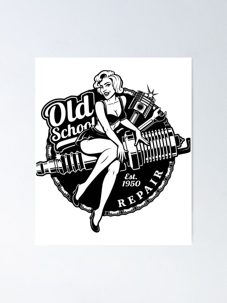 "Old School Repair" Poster for Sale by Ali-Ettie | Redbubble