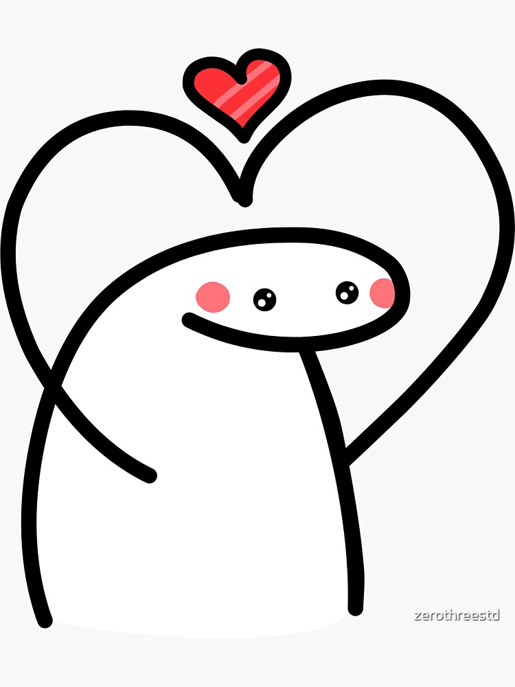 "love memes" Sticker for Sale by zerothreestd | Redbubble