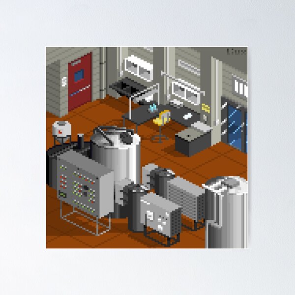"Superlab Pixel art" Poster for Sale by liuxpixel | Redbubble