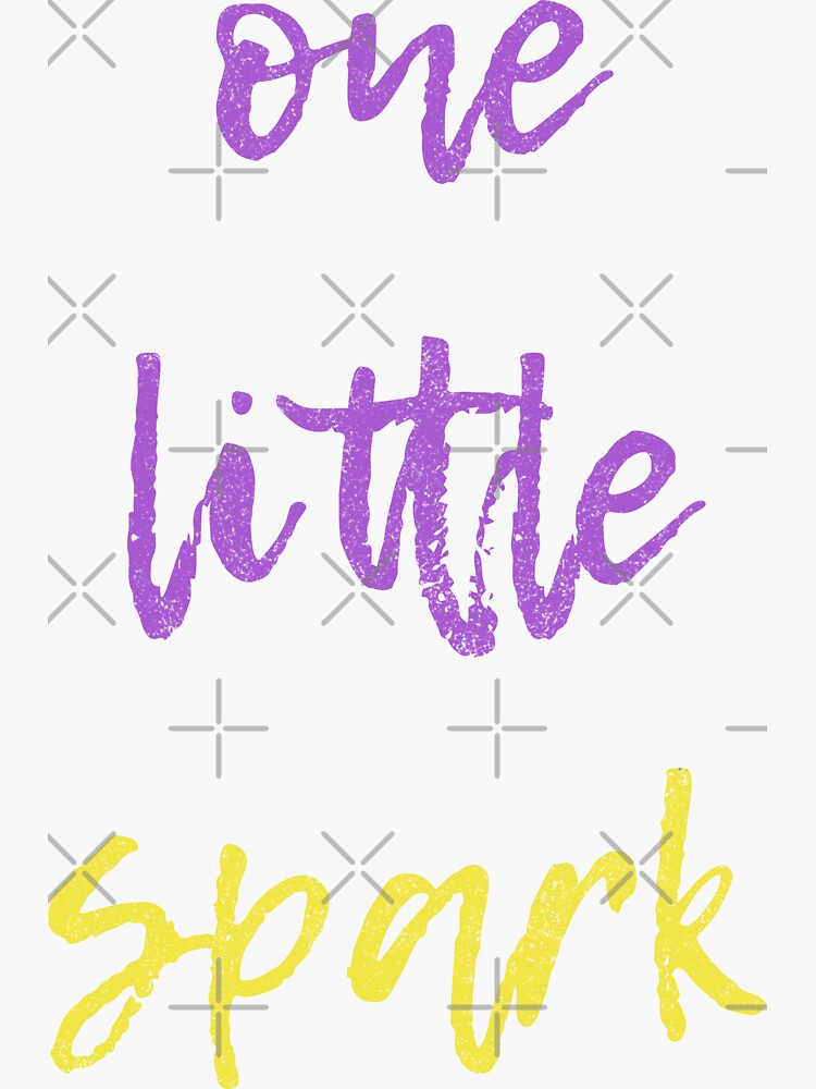 "One Little Spark" Sticker for Sale by FandomTrading | Redbubble