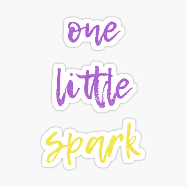 "One Little Spark" Sticker for Sale by FandomTrading | Redbubble