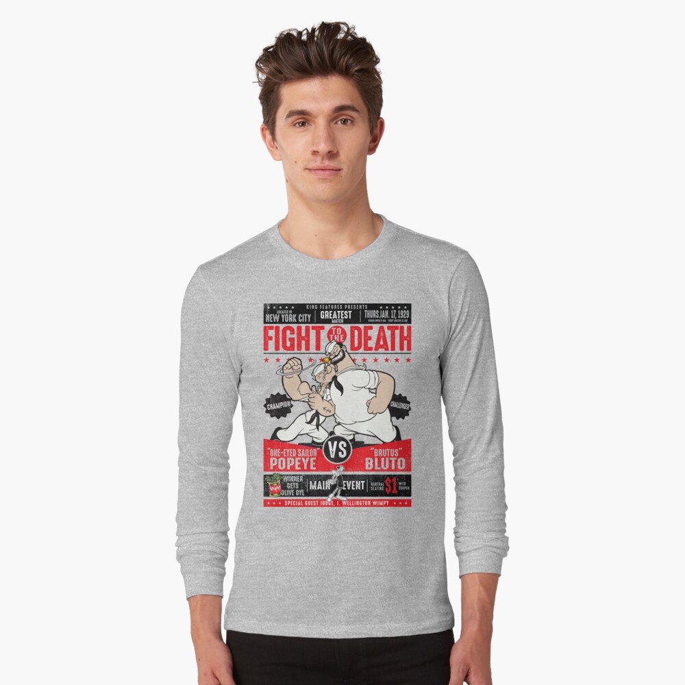 "Popeye vs. Bluto Fight Poster" Sticker for Sale by alhern67 | Redbubble
