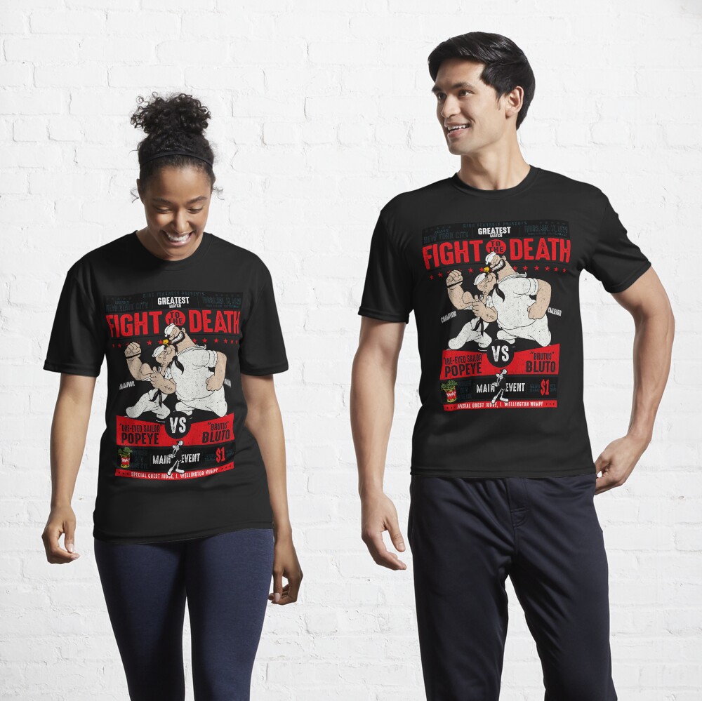 "Popeye vs. Bluto Fight Poster" Sticker for Sale by alhern67 | Redbubble