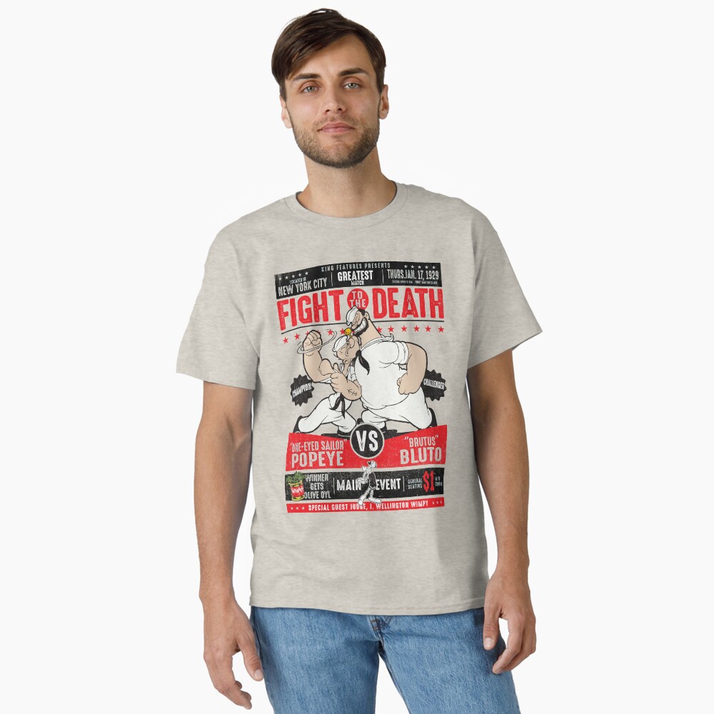 "Popeye vs. Bluto Fight Poster" Sticker for Sale by alhern67 | Redbubble