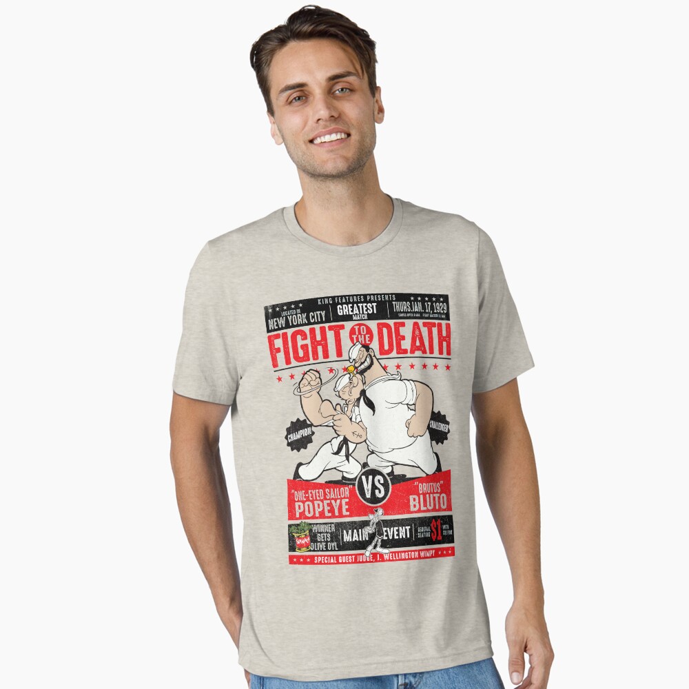 "Popeye vs. Bluto Fight Poster" Sticker for Sale by alhern67 | Redbubble
