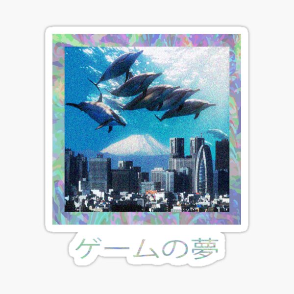 "Vaporwave Vaporware Aesthetic 420 Vape VaporwaveAesthetic Dolphin ...