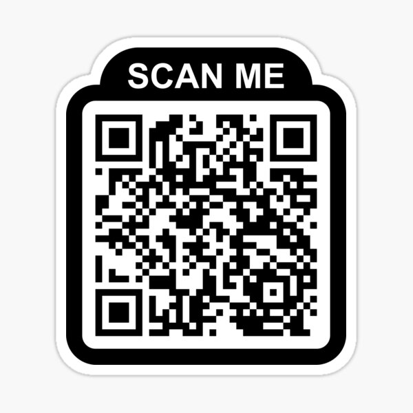 ""Predator I Aint Got Time To Bleed" YT Video Qr Code Sticker" Sticker ...