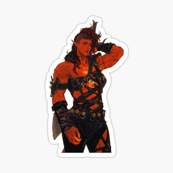 "karlach - karlach bg3" Sticker for Sale by Danikelyan | Redbubble