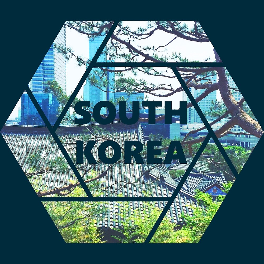 "South Korea Graphic" by ShiroiTanpopo | Redbubble