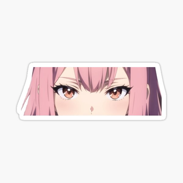"Peeping Waifu Slap Sticker" Sticker for Sale by Padilla Designs And ...