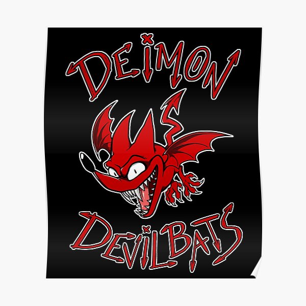 "Deimon Devil Bats" Poster for Sale by quietpyre | Redbubble