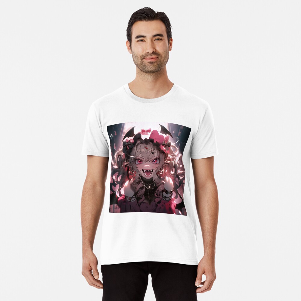 "Cute Wicked Hissing Vampire Anime Girl" Art Print for Sale by ...