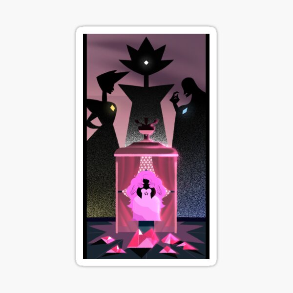 "pink diamonds shattering " Sticker for Sale by Lemchi- | Redbubble