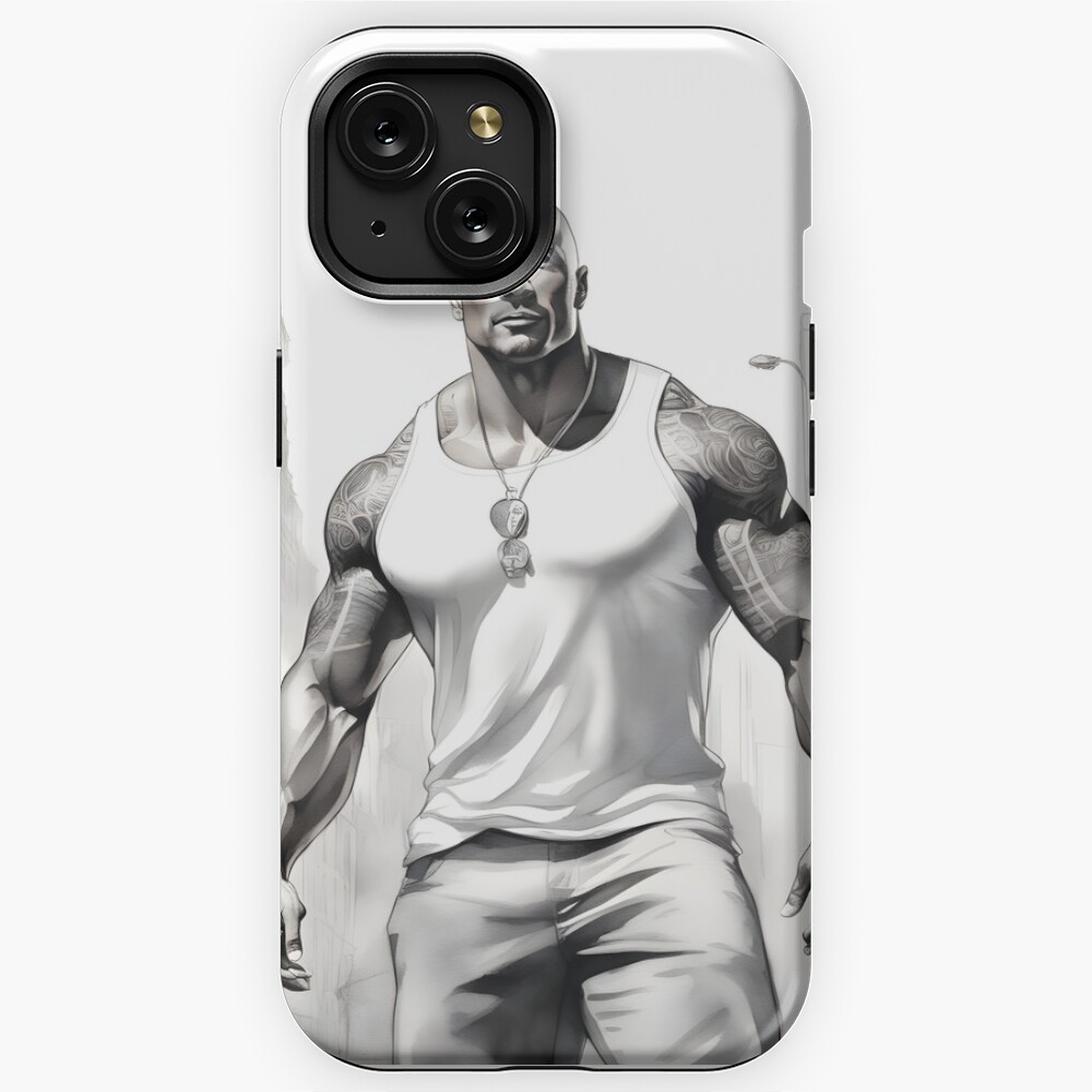 "Portrait Sketch of Dwayne - The Rock - Johnson" Sticker for Sale by ...