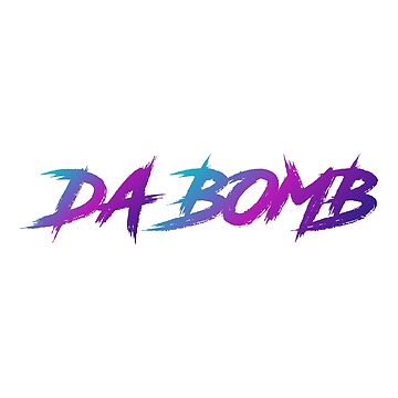 "Da Bomb 90s Slang" Sticker for Sale by 90s-Mall | Redbubble