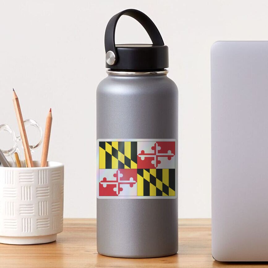 "Maryland Flag" Sticker for Sale by designshareco | Redbubble