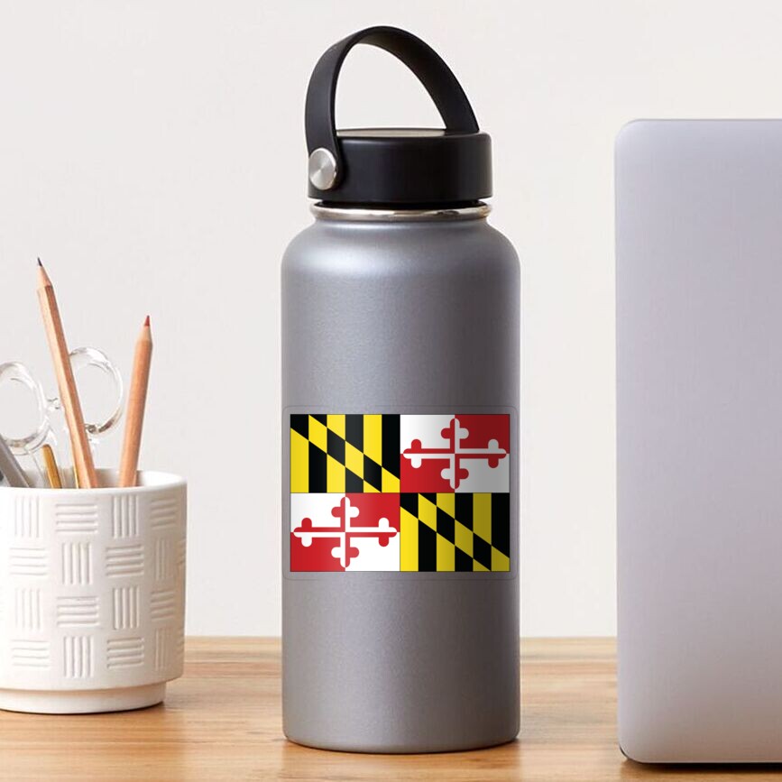 "Maryland Flag" Sticker for Sale by designshareco | Redbubble