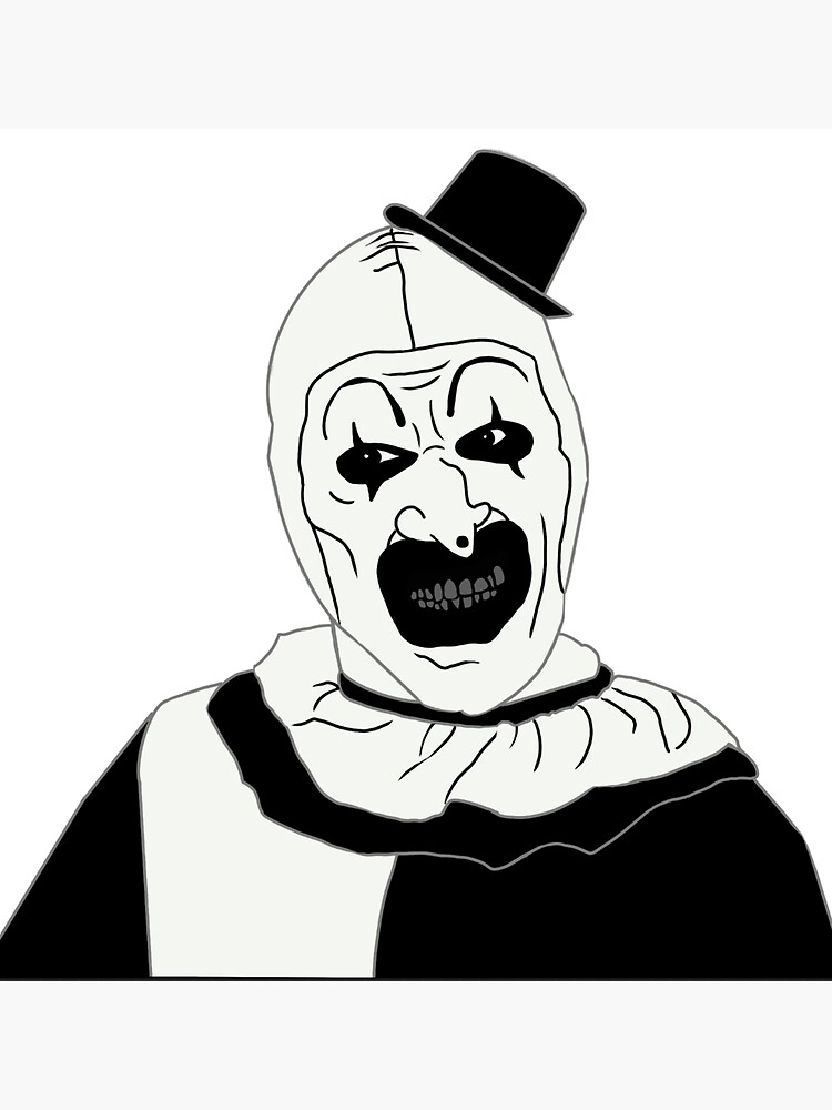 "Art the clown" Sticker for Sale by malloryfk | Redbubble