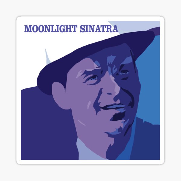 "Moonlight Sinatra" Sticker for Sale by figalec | Redbubble