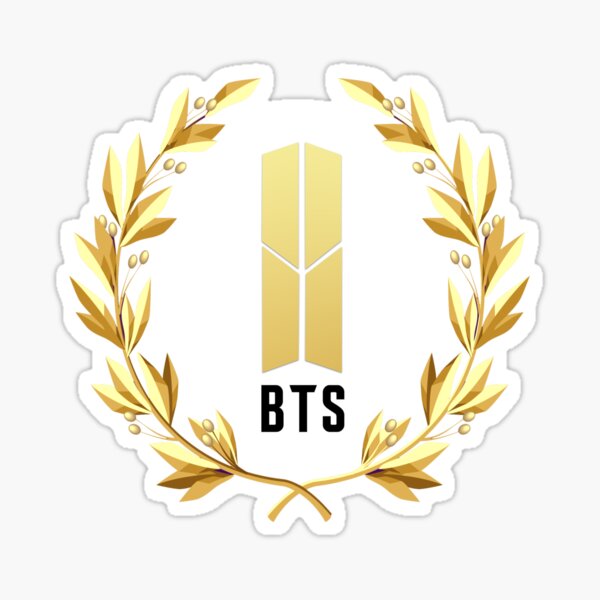 "BTS Gold Leaf Ring" Sticker by Jiministic | Redbubble