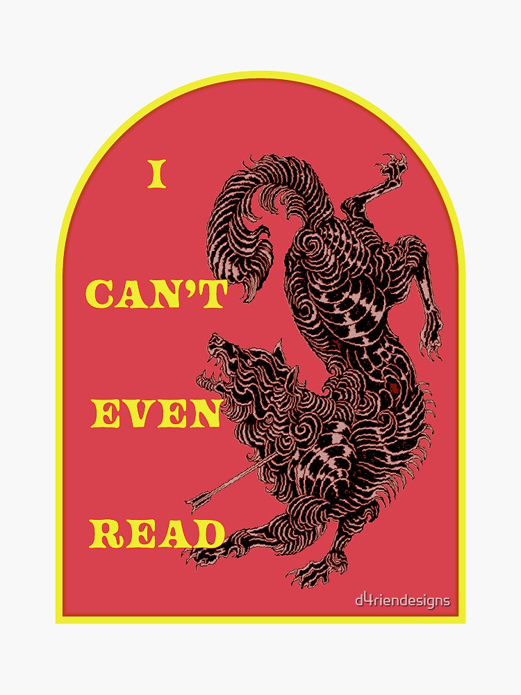 "I can’t even read Acotar" Sticker for Sale by d4riendesigns | Redbubble