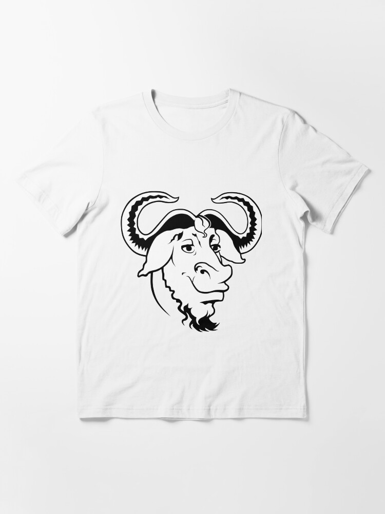 "GNU Head Official Logo Mascot T-Shirt" Essential T-Shirt for Sale by ...