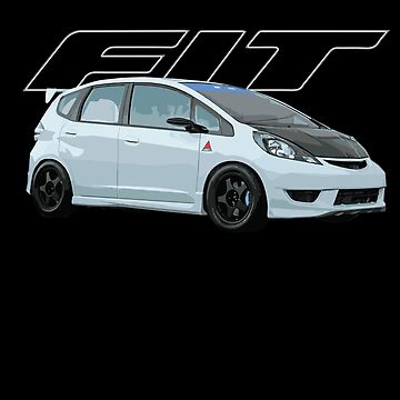 "jdm jazz fit ge8 spoon sports hatchback" Sticker for Sale by ...