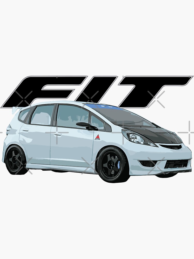 "jdm jazz fit ge8 spoon sports hatchback" Sticker for Sale by ...