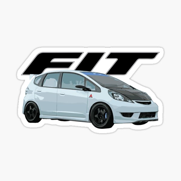 "jdm jazz fit ge8 spoon sports hatchback" Sticker for Sale by ...