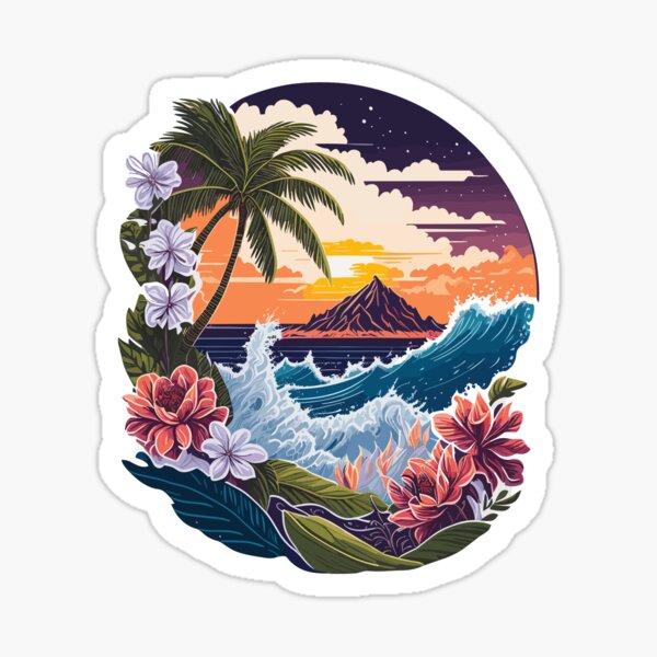"T-shirt Paradise" Sticker for Sale by tanggo | Redbubble
