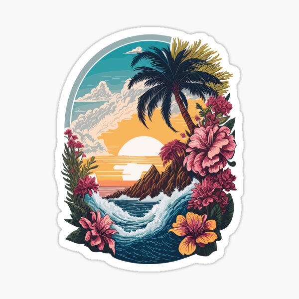 "T-shirt Paradise" Sticker for Sale by tanggo | Redbubble