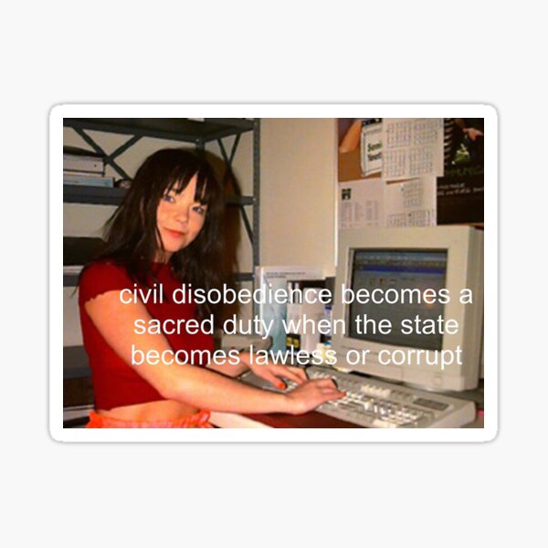 "lawless or corrupt" Sticker for Sale by JohnJackson42 | Redbubble