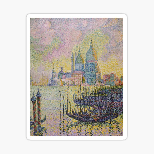 "Grand Canal (Venice)-Paul Signac" Sticker by LexBauer | Redbubble