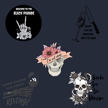 "Bands songs and lyrics MEGA pack" Sticker for Sale by printswizard ...