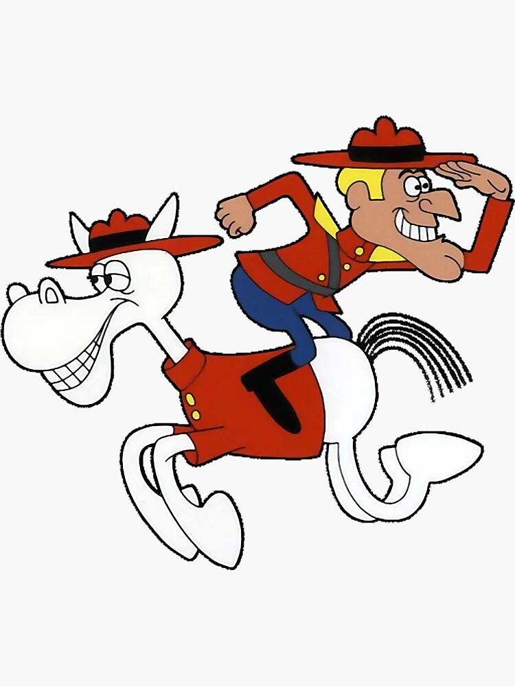 Dudley Do Right and Horse Sticker for Sale by phoenixturme Redbubble