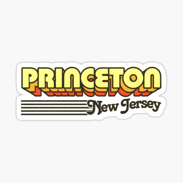 "Princeton, New Jersey | Retro Stripes" Sticker for Sale by retroready ...