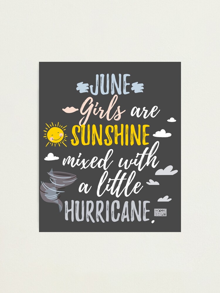 Impression photo « JUNE Filles Soleil et mois de la naissance de l ...