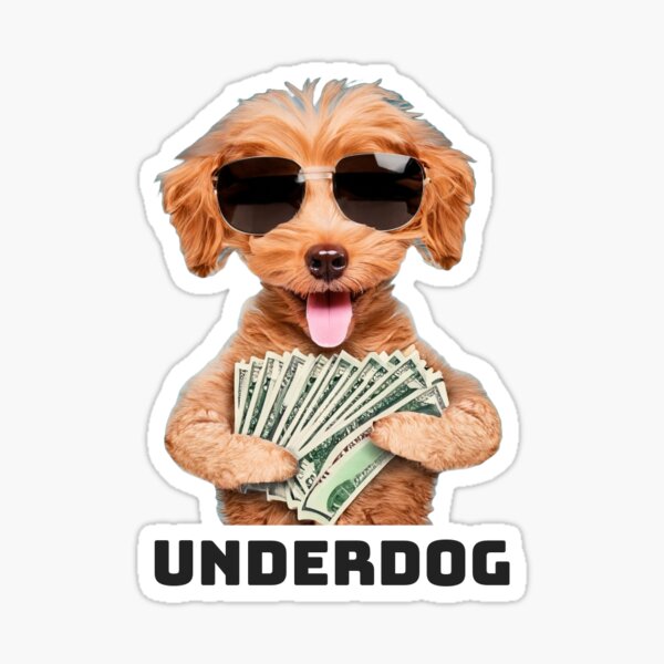 "The Underdog Dog" Sticker for Sale by cdub44 | Redbubble