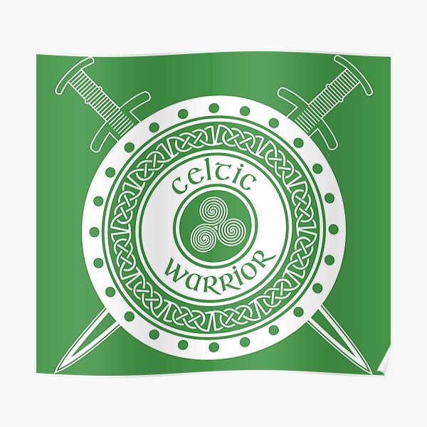 "Ireland Celtic Sword & Shield Viking Irish Gif " Poster by Bronby ...