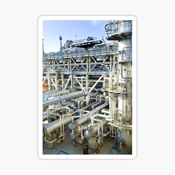 "Oil refinery pipes (T110/0551)" Sticker for Sale by SciencePhoto ...