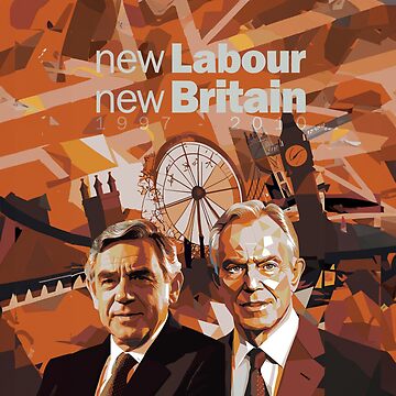 "New Labour - 1997-2010 - Vintage style" Sticker for Sale by MiniMosaic ...