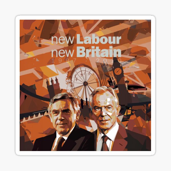 "New Labour - 1997-2010 - Vintage style" Sticker for Sale by MiniMosaic ...