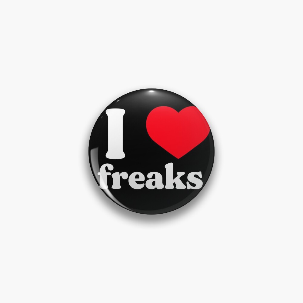 "I heart freaks" Sticker for Sale by fru1tbat11 | Redbubble