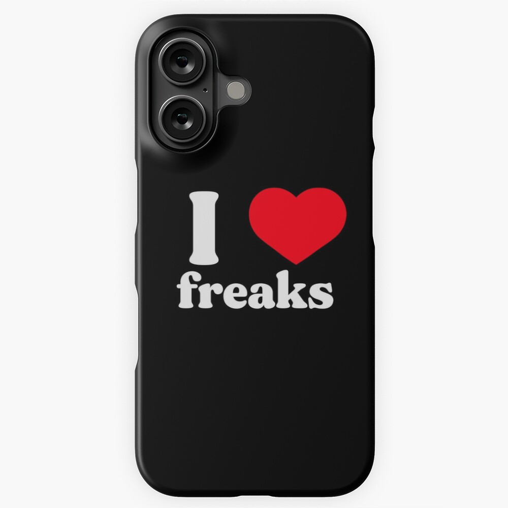 "I heart freaks" Sticker for Sale by fru1tbat11 | Redbubble