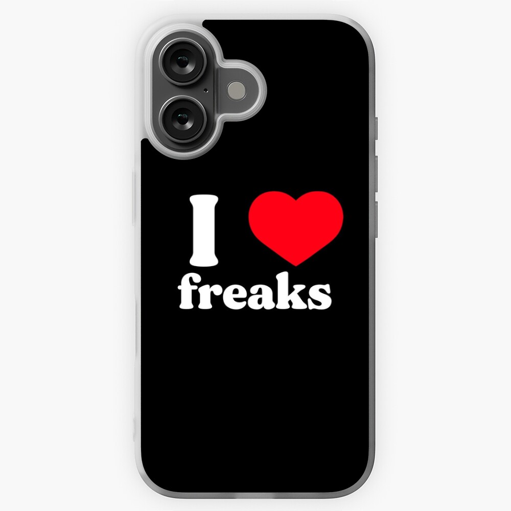 "I heart freaks" Sticker for Sale by fru1tbat11 | Redbubble