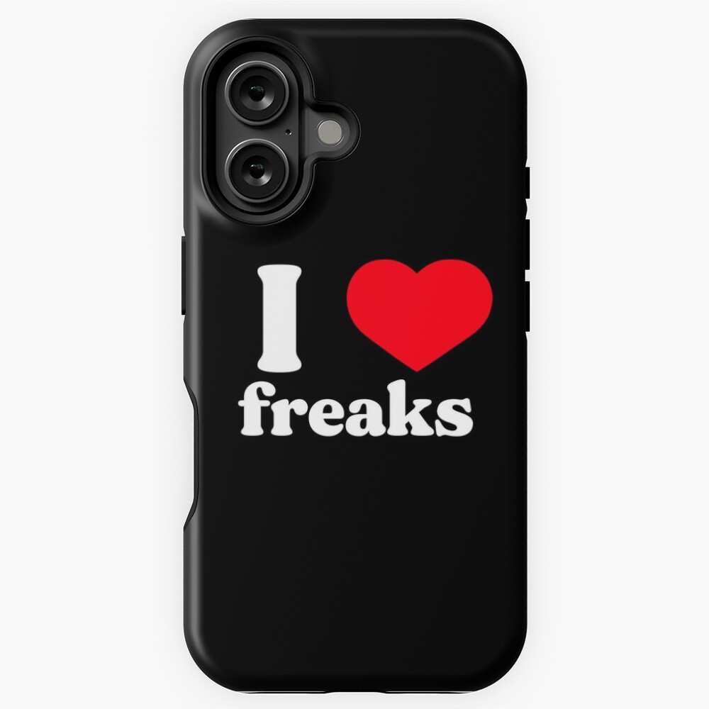 "I heart freaks" Sticker for Sale by fru1tbat11 | Redbubble