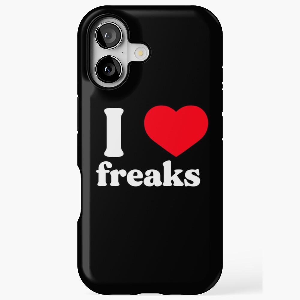 "I heart freaks" Sticker for Sale by fru1tbat11 | Redbubble