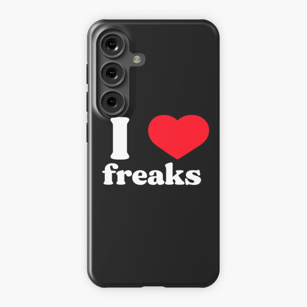 "I heart freaks" Sticker for Sale by fru1tbat11 | Redbubble