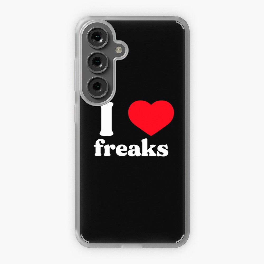 "I heart freaks" Sticker for Sale by fru1tbat11 | Redbubble
