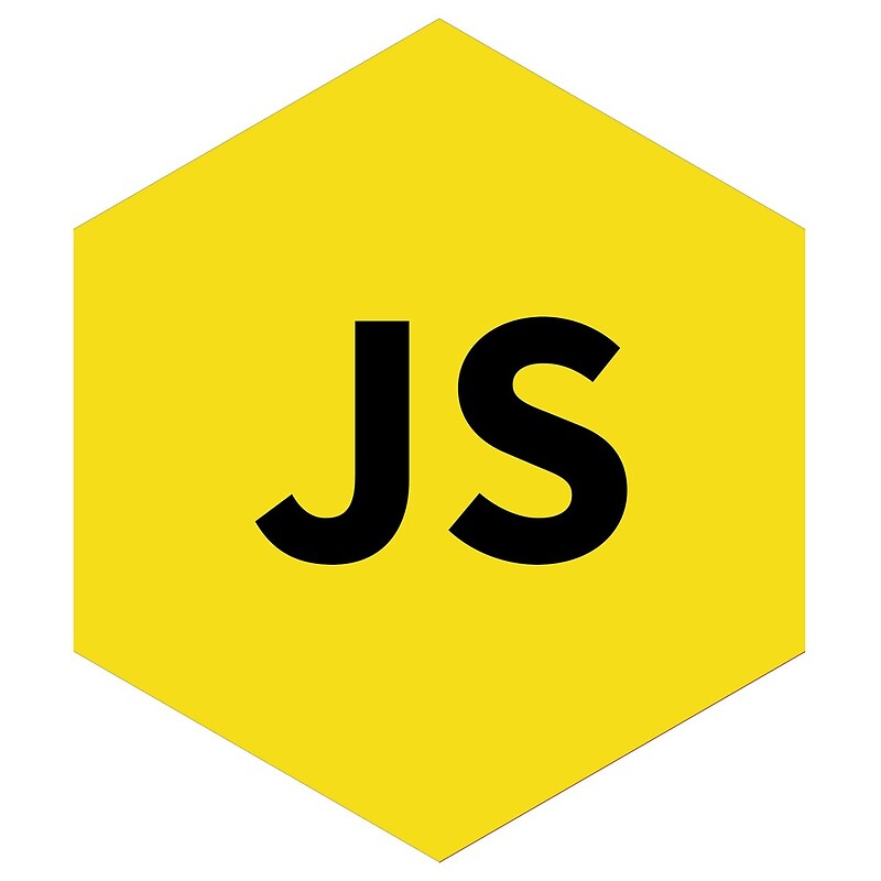 "Javascript Yellow Hexagon" by BeardWizard | Redbubble